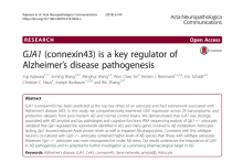 GJA1 (connexin43) is a key regulator of Alzheimer's disease ...