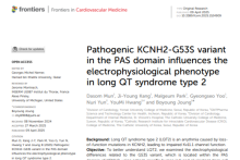 Pathogenic KCNH2-G53S variant in the PAS domain influences the ...