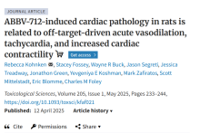 ABBV-712-induced cardiac pathology in rats is related to off-target ...