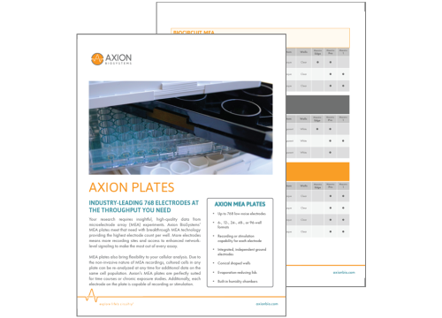 Product Brochure | Axion Biosystems
